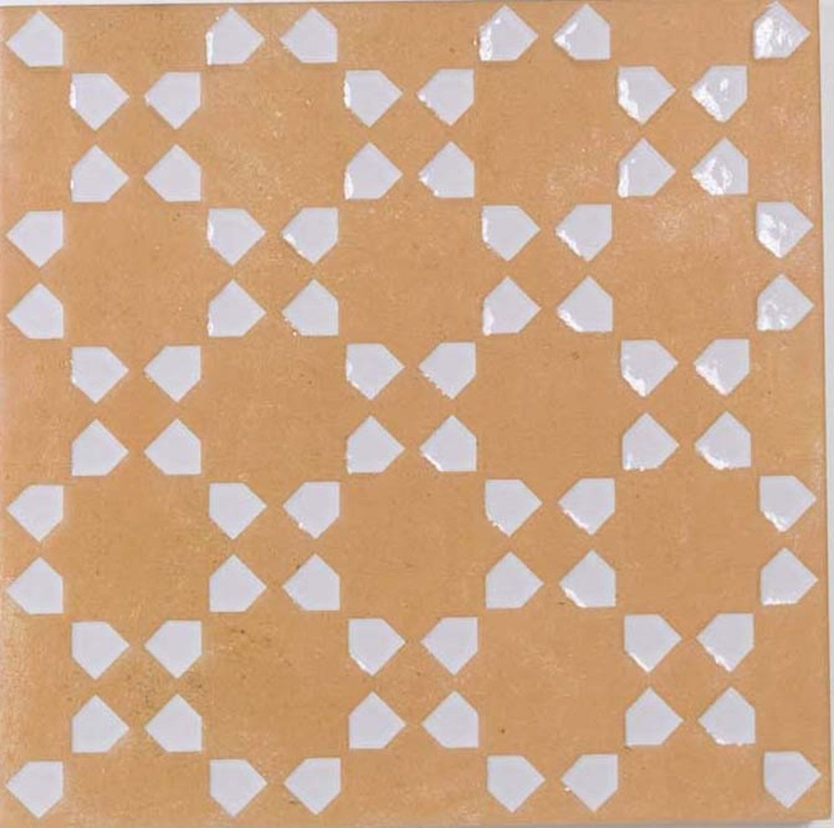 Bejmat Tan White 6x6 Decorative Tile Matte – Virginia Tile